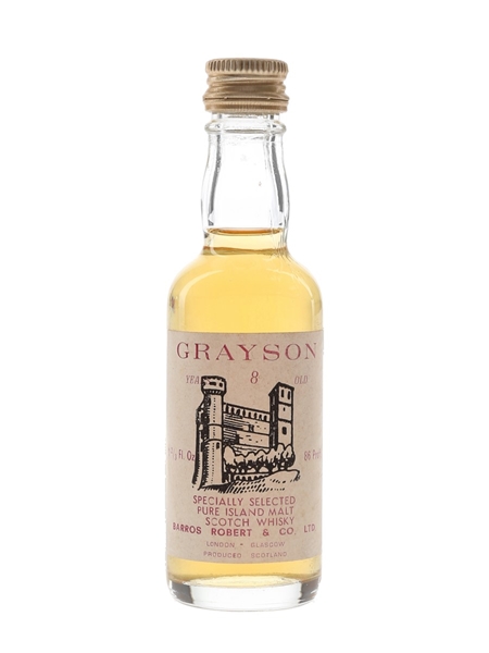 Grayson 8 Year Old Pure Island Malt - Lot 97615 - Buy/Sell Blended Malt ...