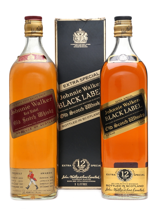 Johnnie Walker Red Label & Black Label - Lot 11802 - Buy/Sell Blended ...