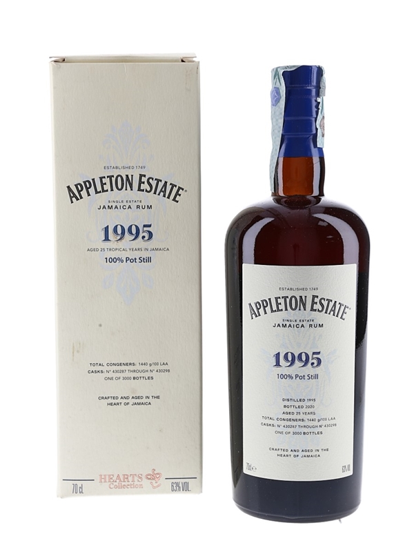 Appleton Estate 1995 25 Year Old Hearts Collection - Lot 208024 - Buy ...