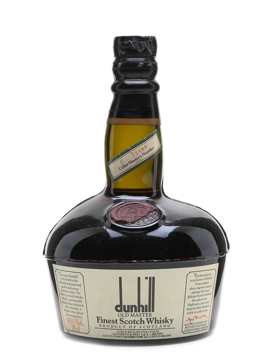 Dunhill Old Master Finest Scotch Whisky - Lot 11885 - Whisky.Auction ...