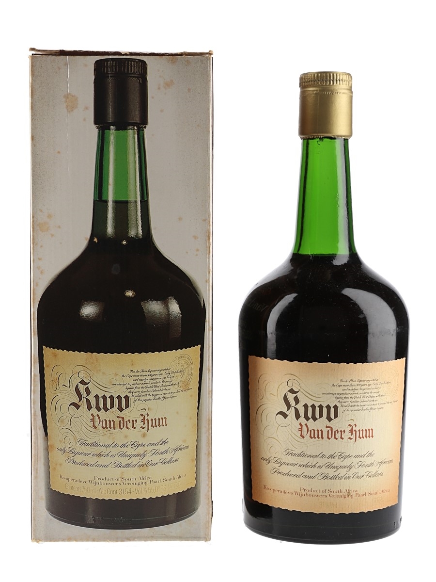 Kwv Van Der Hum Liqueur Lot 125294 Buysell Liqueurs Online