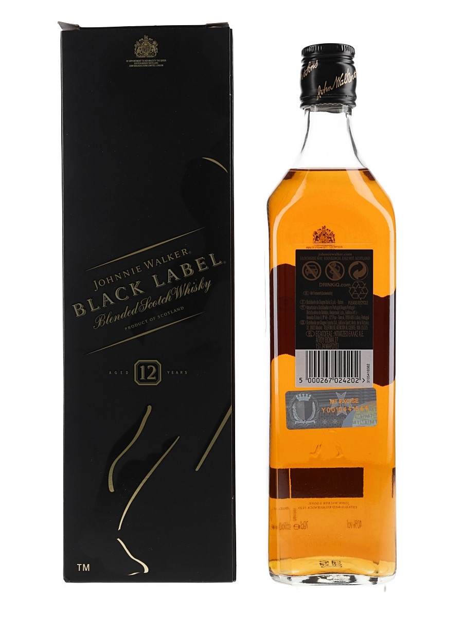 Johnnie Walker Black Label 12 Year Old - Lot 138012 - Buy/Sell Blended ...