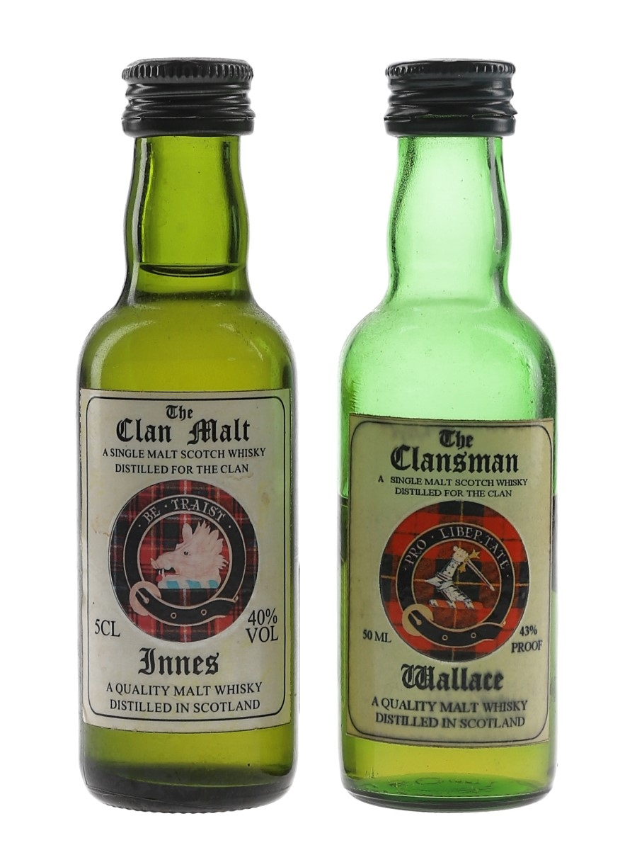 The Clansman Wallace And Clan Malt Innes Lot 142283 Buysell Highland Whisky Online