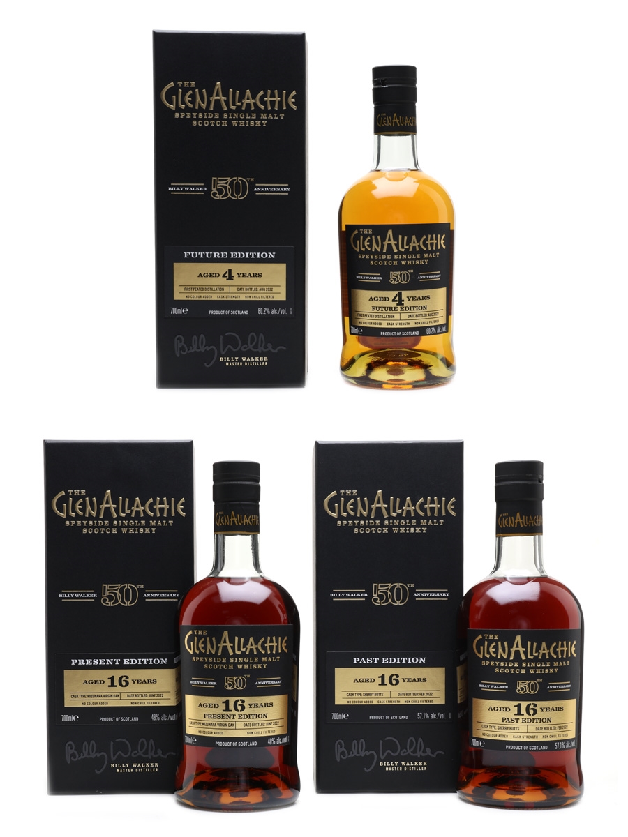 Glenallachie 16 Year Old Past Present Edition Glenallachie 4 Year Glenallachie 16 Year Old Past Present Edition Glenallachie 4 Year