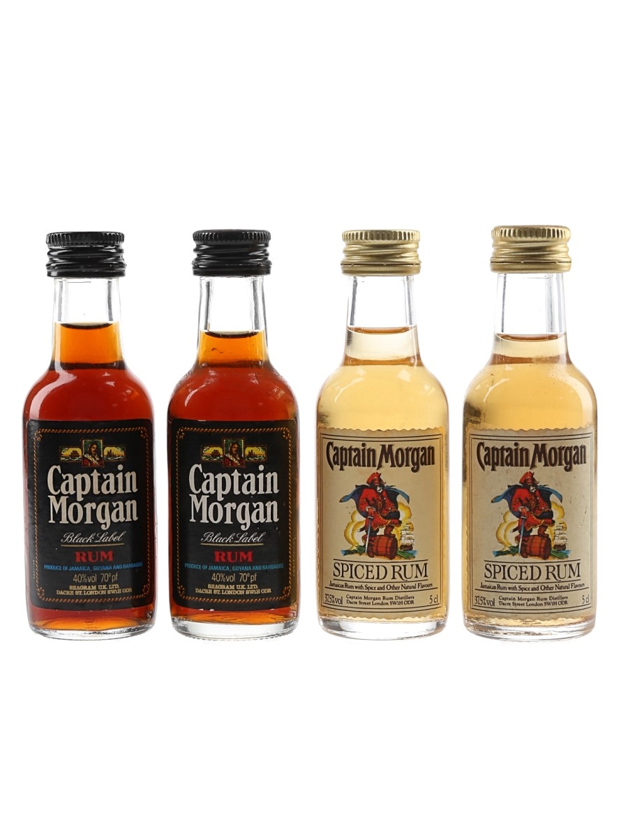 Captain Morgan Black Label And Spiced Rum Lot 156626 Buysell Rum Online