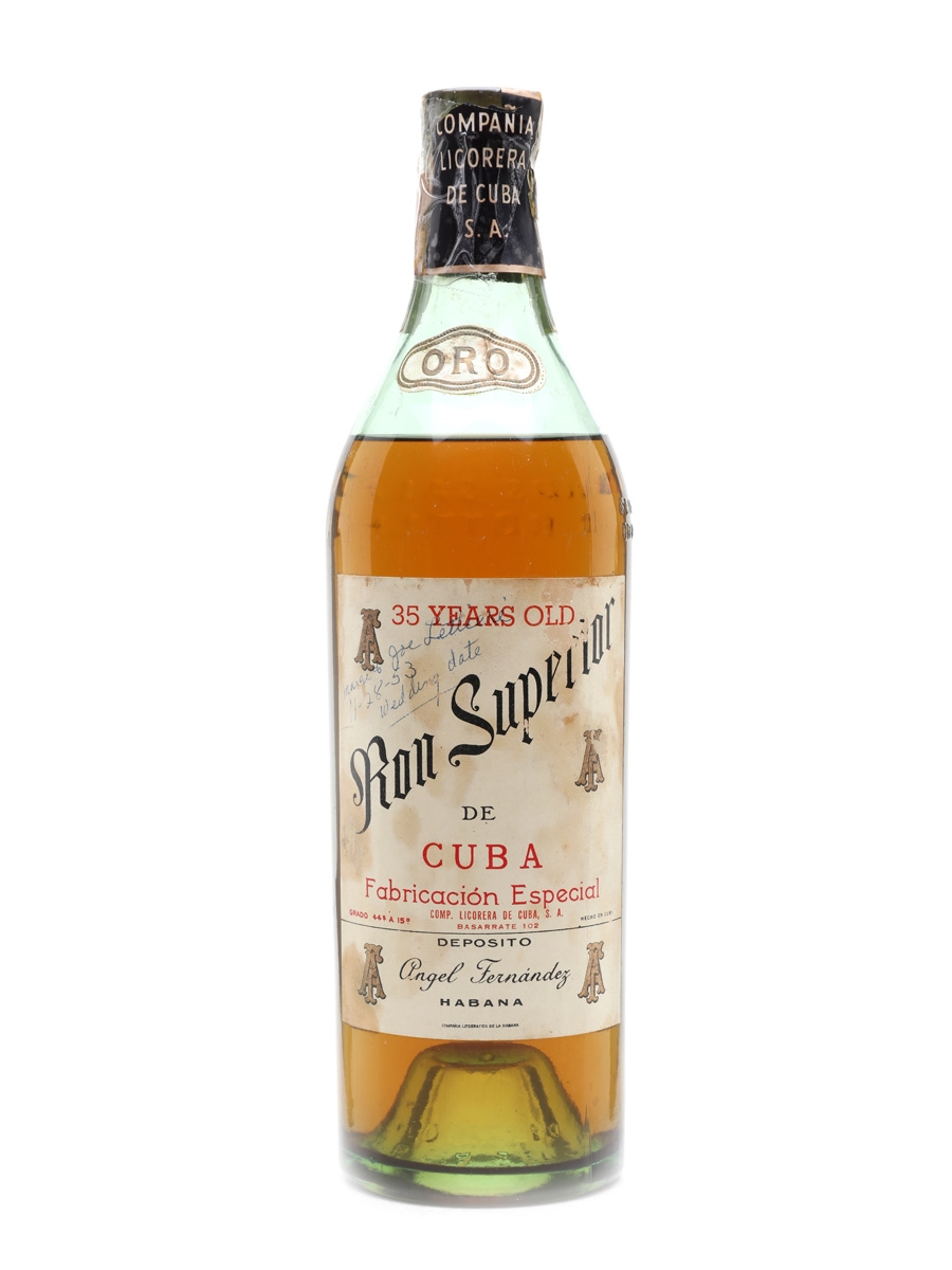 Oro Ron Superior de Cuba 35 Year Old - Lot 22253 - Whisky.Auction ...