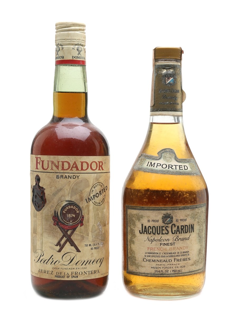 Jacques Cardin & Fundador Brandy - Lot 32175 - Whisky.Auction | Whisky ...