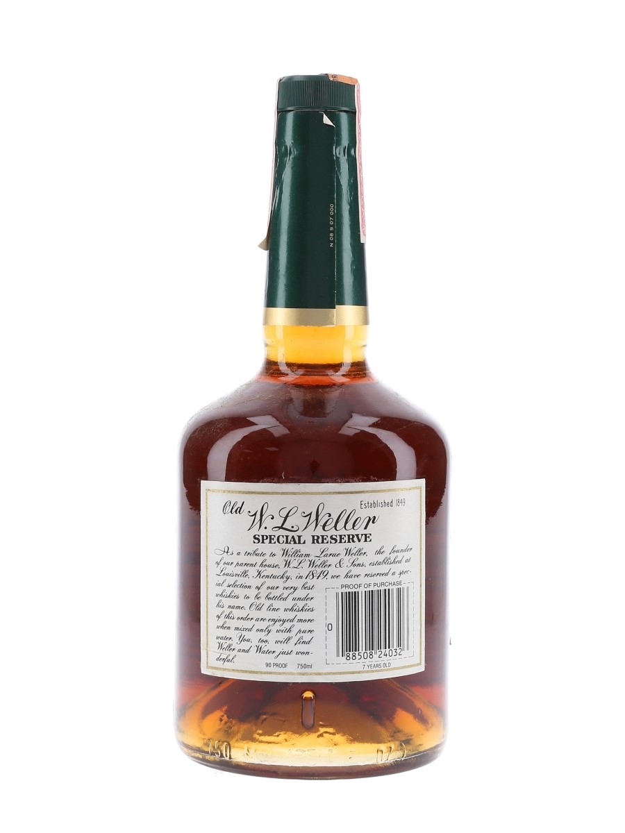 Old W L Weller 7 Year Old Special Reserve - Lot 51097 - Buy/Sell ... Old W L Weller 7 Year Old Special Reserve - Lot 51097 - Buy/Sell ...