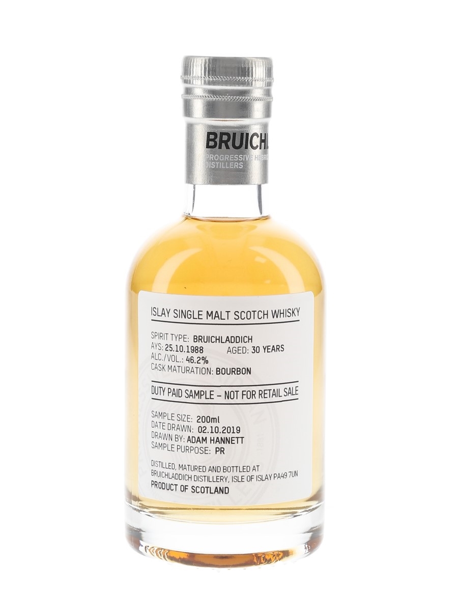 Bruichladdich 1988 30 Year Old Lot 91523 Buy Sell Islay Whisky Online
