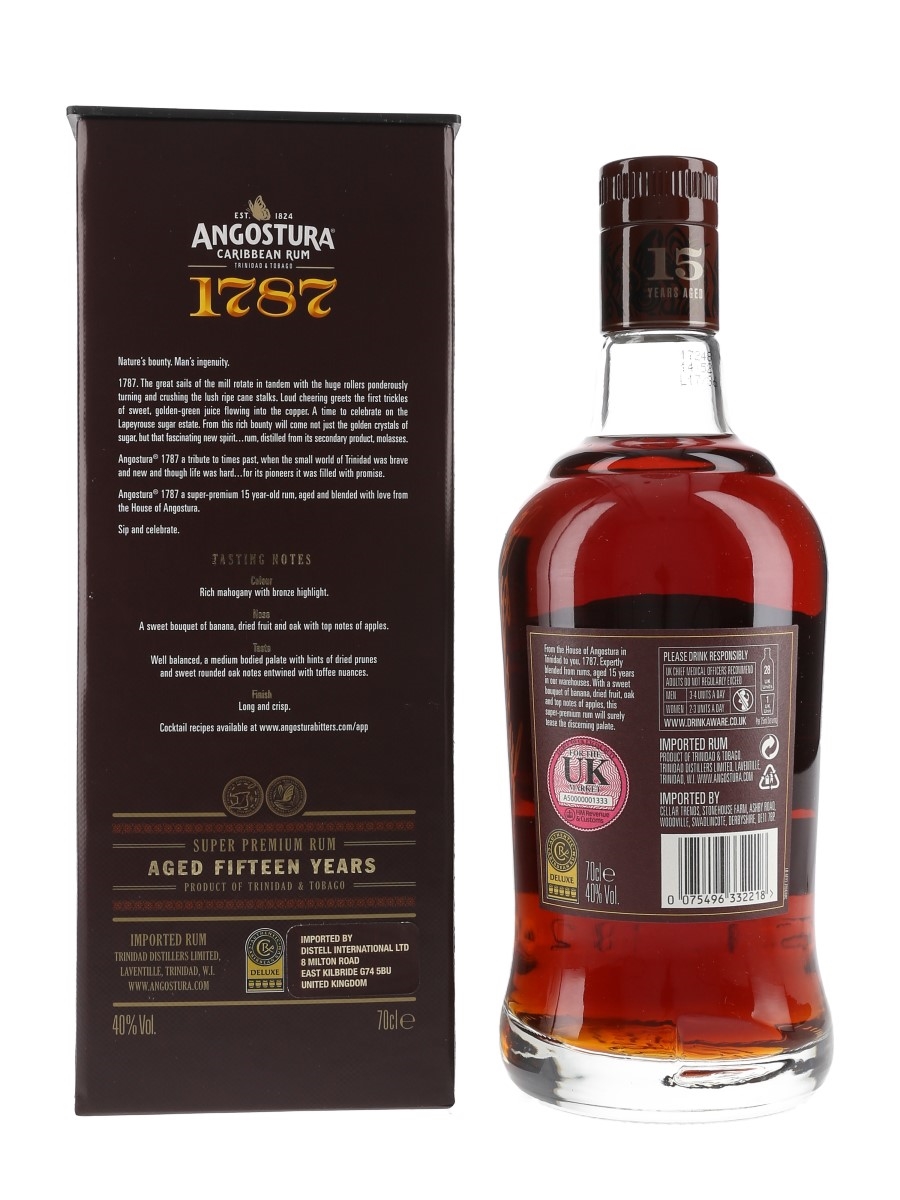 Angostura 1787 15 Year Old - Lot 78836 - Buy/Sell Rum Online Angostura 1787 15 Year Old - Lot 78836 - Buy/Sell Rum Online