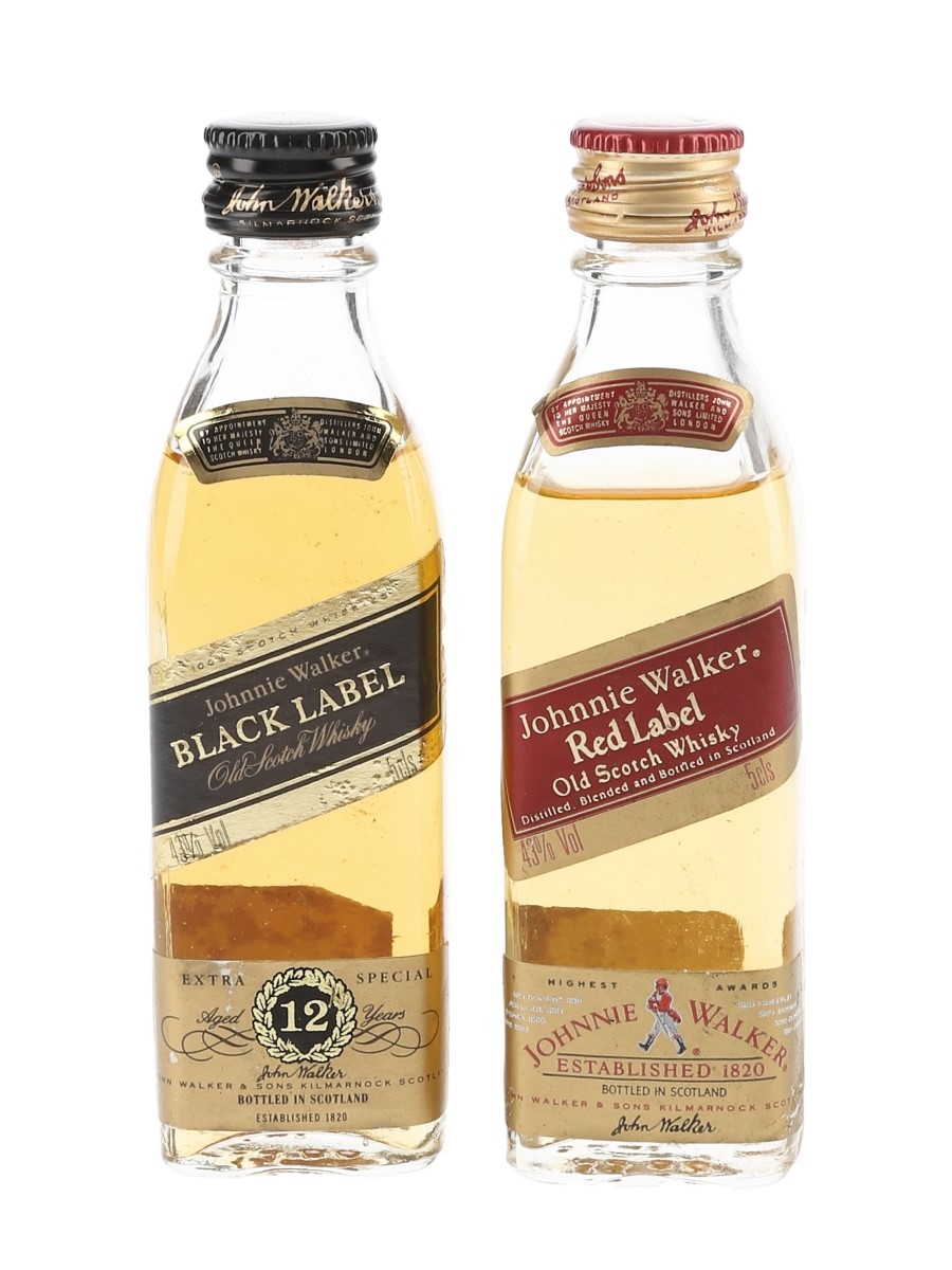 Johnnie Walker Black & Red Label - Lot 83632 - Buy/Sell Blended Whisky ...