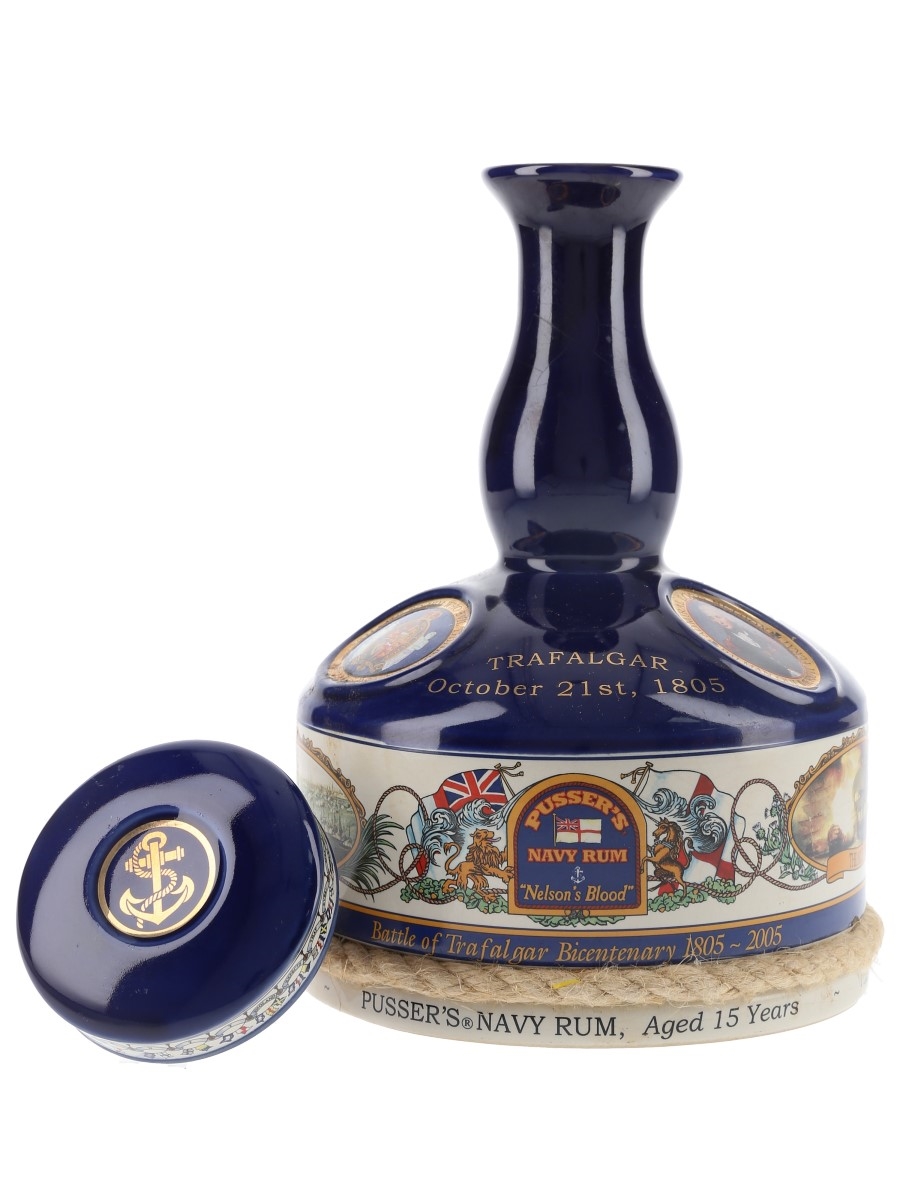 Pusser's 15 Year Old Navy Rum Battle of Trafalgar Bicentenary 1805-2005 ... Pusser's 15 Year Old Navy Rum Battle of Trafalgar Bicentenary 1805-2005 ...
