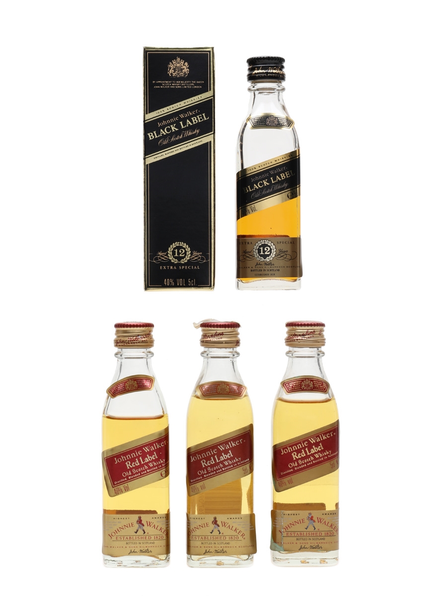 Johnnie Walker Black & Red Label - Lot 98031 - Buy/Sell Blended Whisky ...